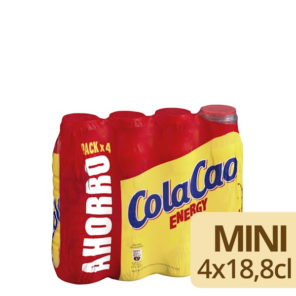 Precio en Mercadona de Batido de chocolate Cola Cao Energy 4 mini ...